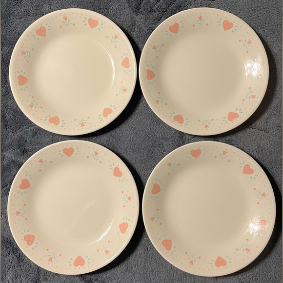 Corelle | Dining | Vintage Corelle Forever Yours Bread Butter Plates ...
